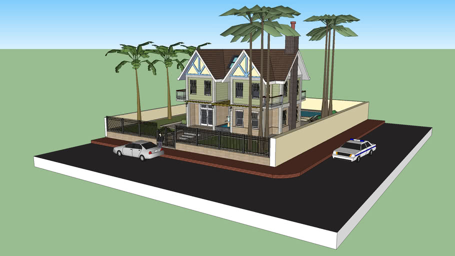 Villa with Pool | 3D Warehouse