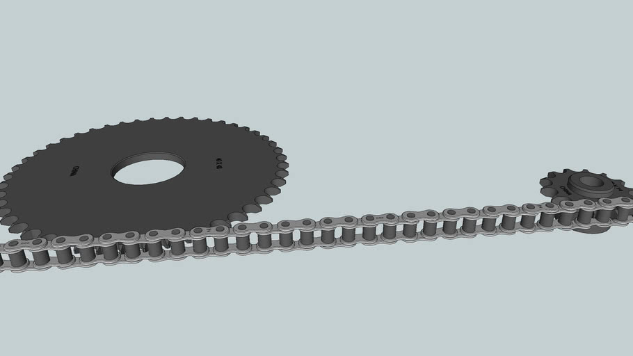 Sprocket and chain set | 3D Warehouse