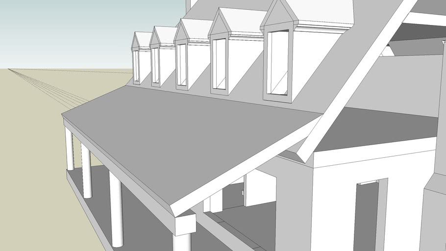 classic colonial house | 3D Warehouse