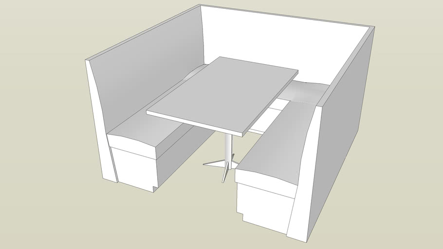 corner booth | 3D Warehouse