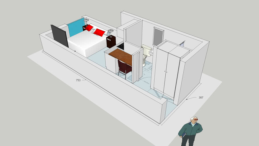 Hotel Room Student Accommodation | 3D Warehouse