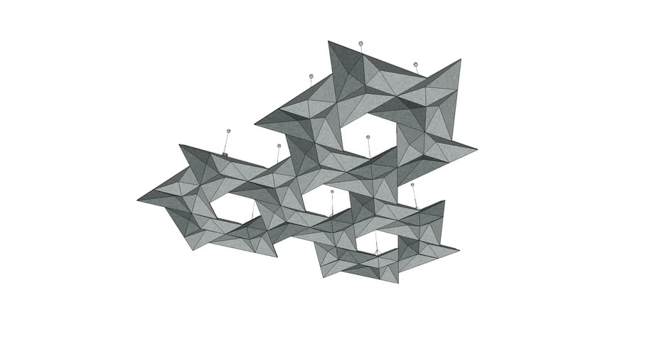 TURF Design - Acoustic Ceiling - FRACTAL modular cloud modified by Pooh ...