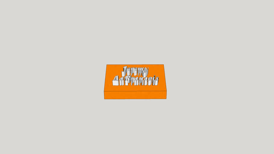 Nameplate | 3D Warehouse