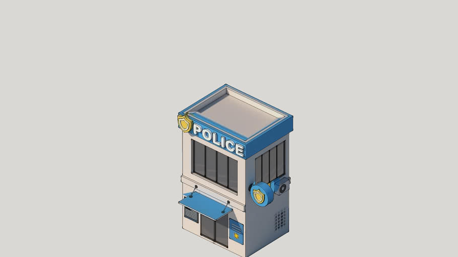 Isometric Police station | 3D Warehouse