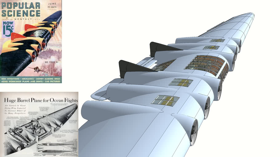 Huge Barrel Plane | 3D Warehouse