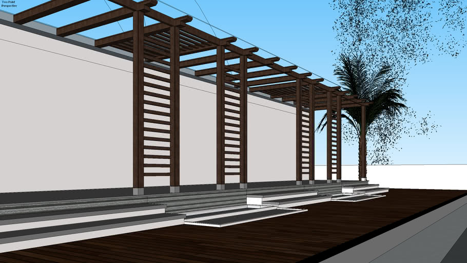 club house and swimming pool | 3D Warehouse