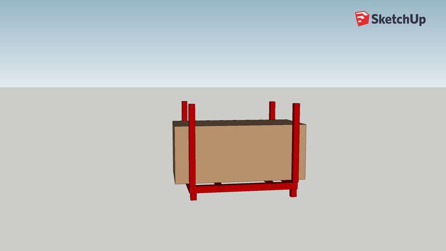 Rack Movil + gaylord | 3D Warehouse