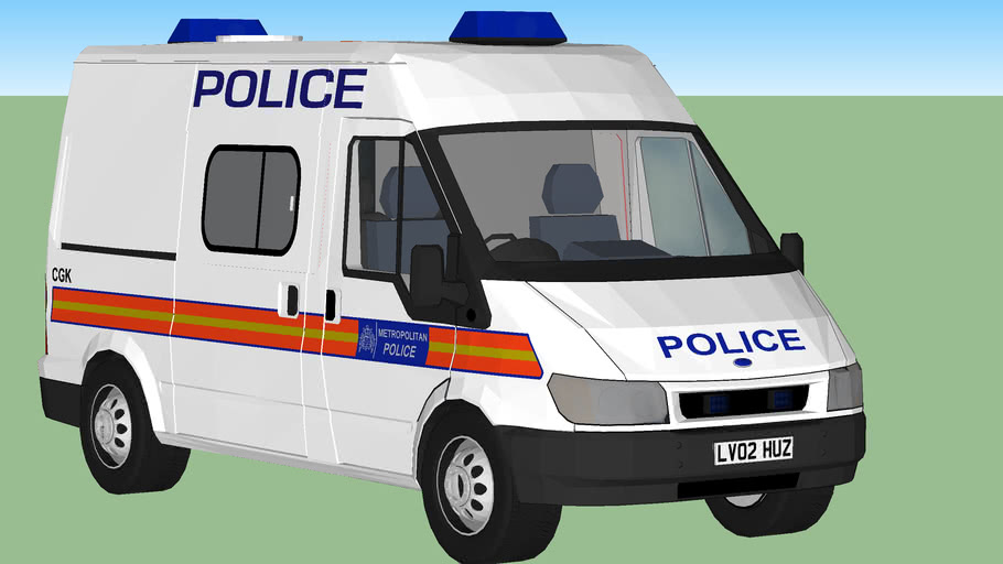 Metropolitan Police Ford Transit Police Station Van | 3D Warehouse