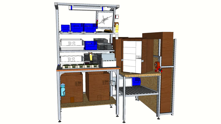 Industrial packing station designed with aspects of applied ergonomics ...