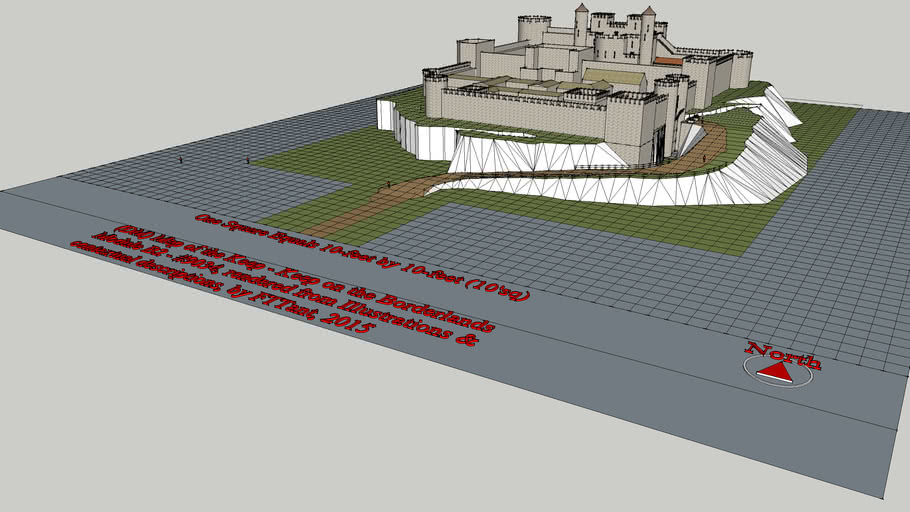 Keep On The Borderlands Module B2 #9034 -- BaseMap Of The Keep ...