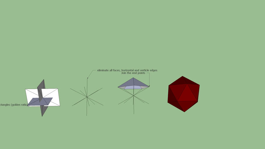 Drawing an icosahedron | 3D Warehouse