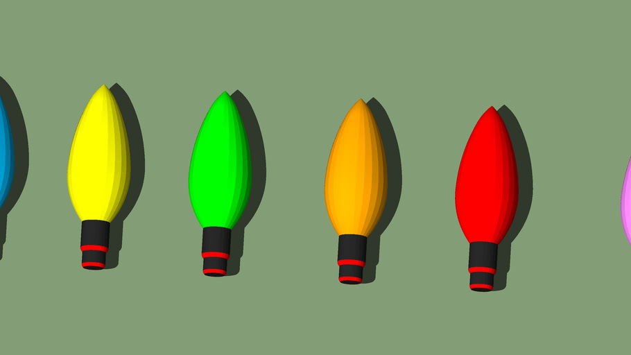Light Bulbs_6 colors.skp (1 mb) | 3D Warehouse