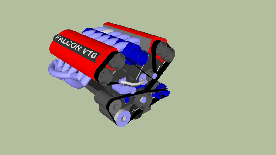 V10 BITURBO RACE ENGINE | 3D Warehouse