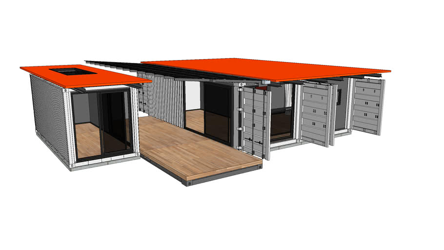 Container House 1 2/1 | 3D Warehouse