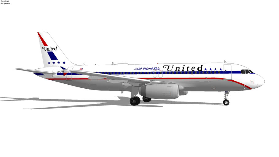 United Airlines Airbus A320-232 (A320 Friendship Retro Livery) (2020 ...