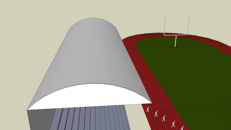 running track + football field | 3D Warehouse