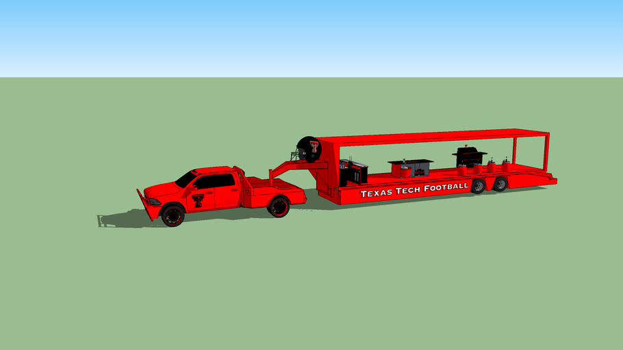 Texas Tech Tailgating Trailer | 3D Warehouse