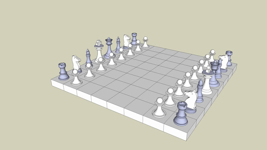 Traditional Chess Set | 3D Warehouse
