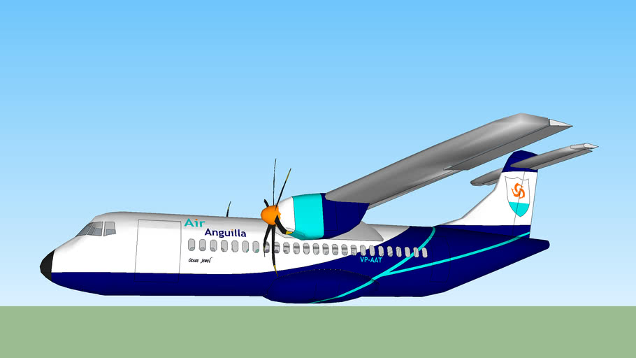 Air Anguilla ATR-42-500 (F) 2014 VP-AAT | 3D Warehouse