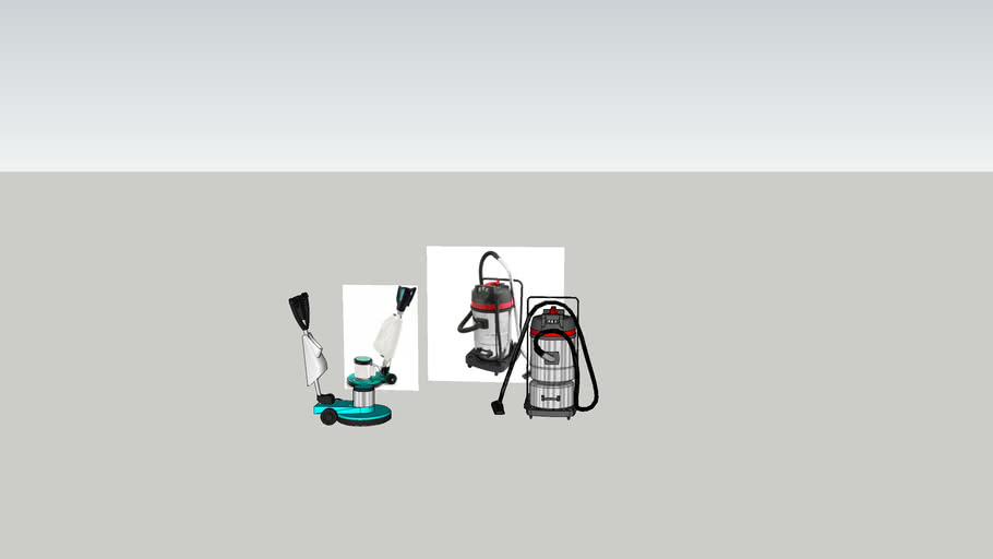 cleaning equipments (Vaccumm and Polisher) | 3D Warehouse
