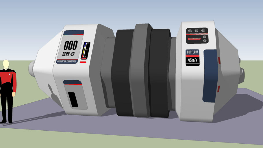 Antimatter storage pod assembly - USS ENTERPRISE D | 3D Warehouse