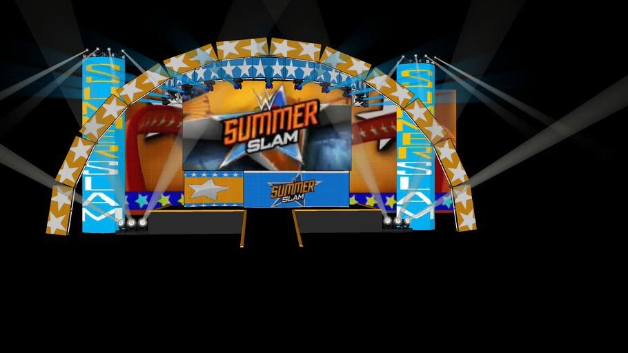WWE SummerSlam Stage Concept #3 | 3D Warehouse