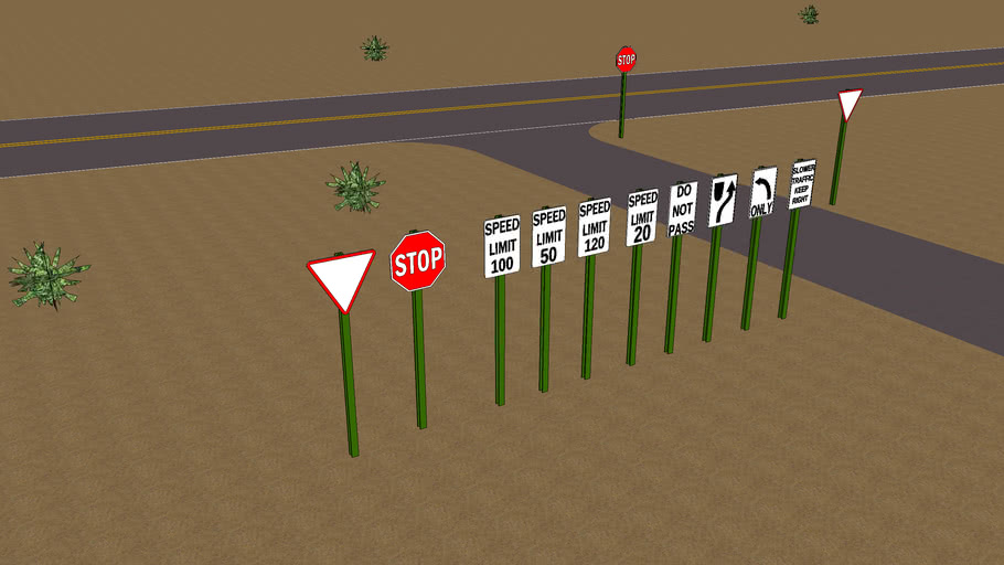 road signs | 3D Warehouse