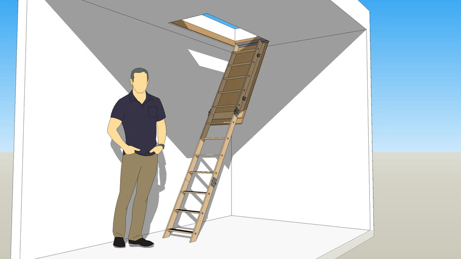 folding ladder | 3D Warehouse