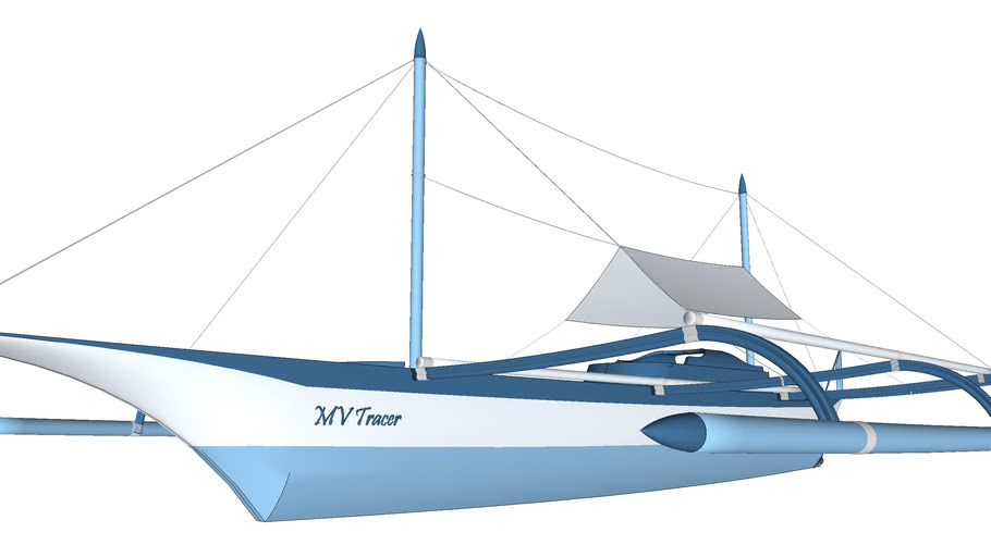 Pump Boat (Philippine Outrigger Motorboat) | 3D Warehouse