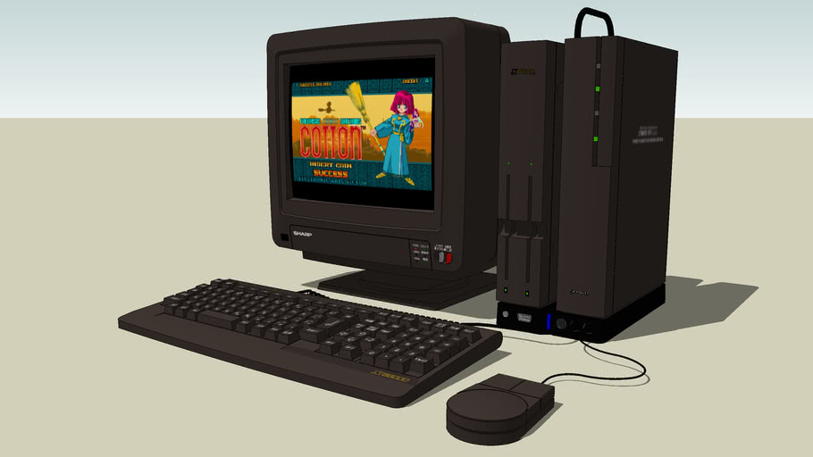 SHARP Personal computer X68000 XVI | 3D Warehouse