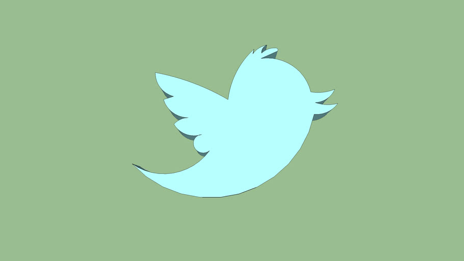 Twitter Logo (February 2012, Larry Bird) | 3D Warehouse