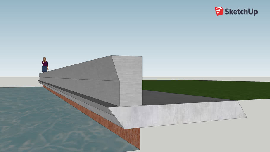 Seawall Wave Barrier | 3D Warehouse