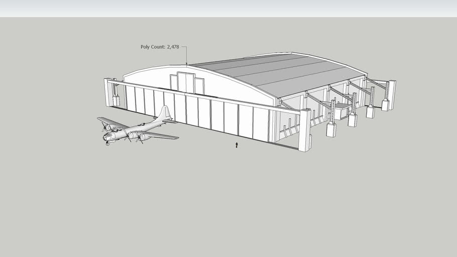 Nellis Air Force Base Hanger 3d Warehouse