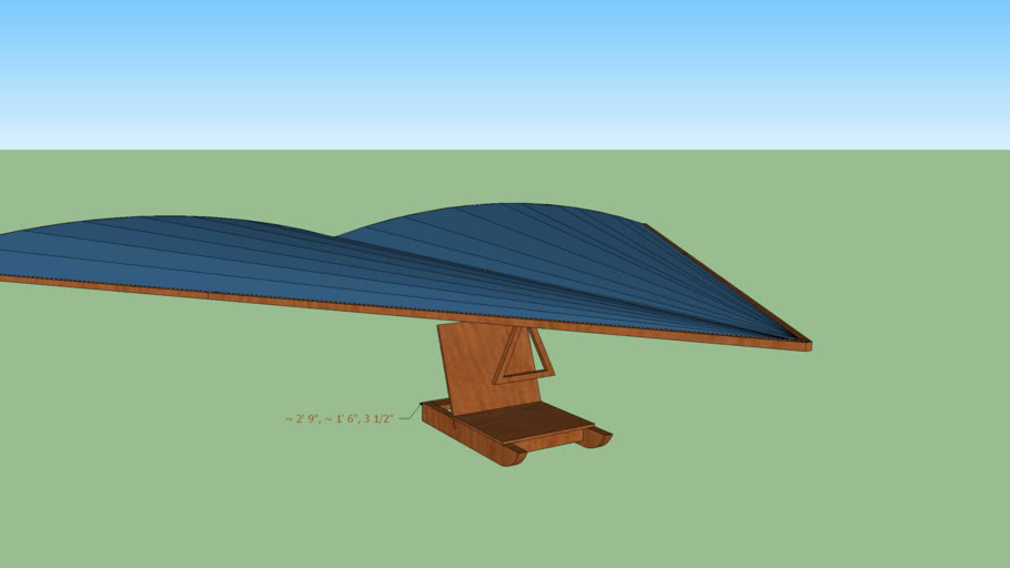 Rogallo wing sled glider | 3D Warehouse