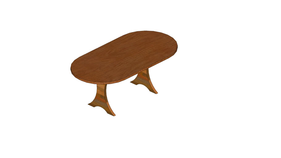 oval table | 3D Warehouse