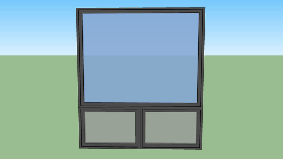 Large Window Wall w/ Awning Windows | 3D Warehouse