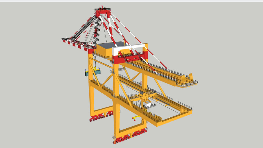 Container Quay Crane_cau gian qc(cam) | 3D Warehouse