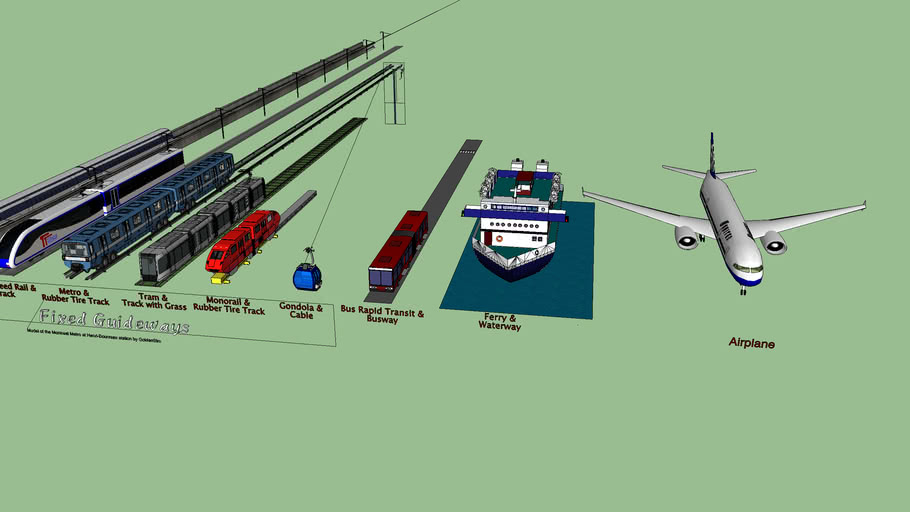 Fixed Guideway Transit Examples | 3D Warehouse