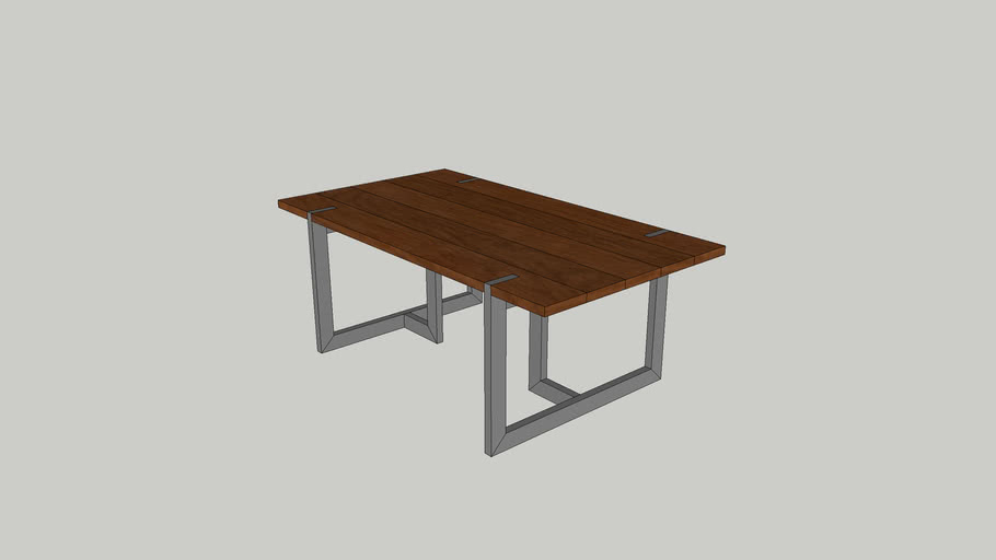 Steel Leg Dining Table.skp | 3D Warehouse