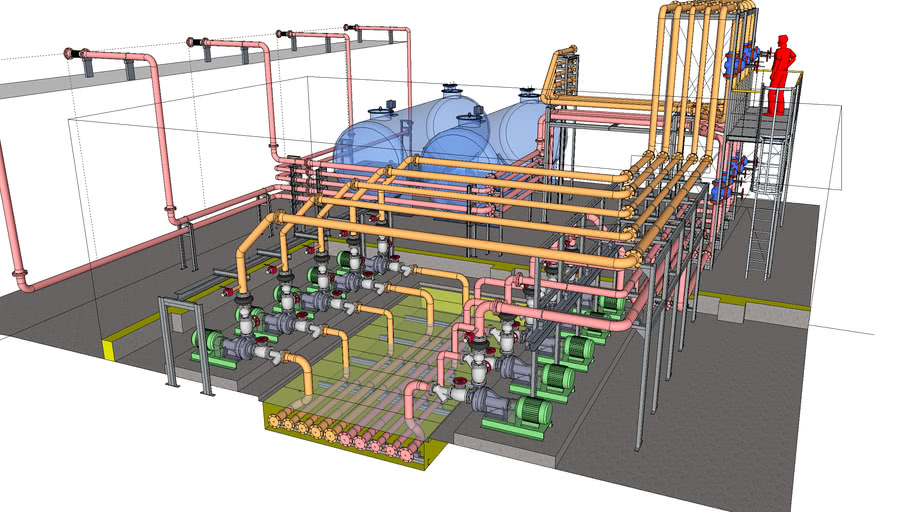 Discharge piping | 3D Warehouse