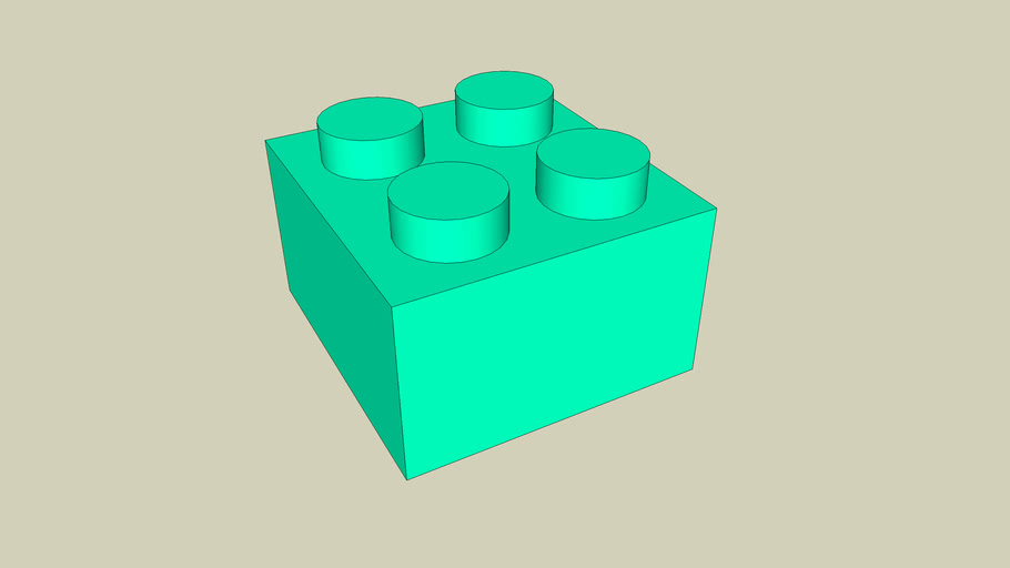 Cyan Lego | 3D Warehouse