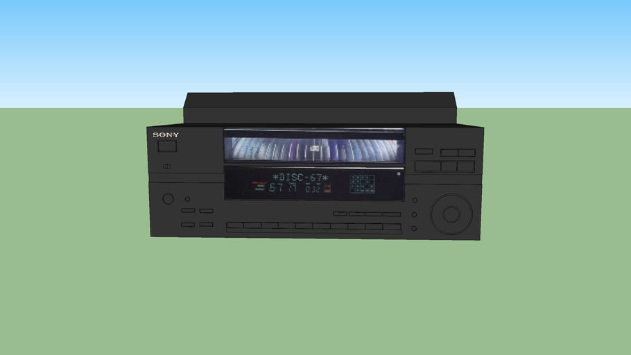 Sony (CDP-CX100P) CD player jukebox | 3D Warehouse