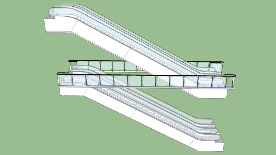 stair with handrail | 3D Warehouse