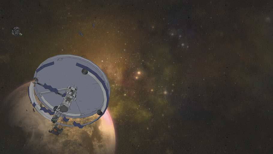 DESTROYED space station | 3D Warehouse