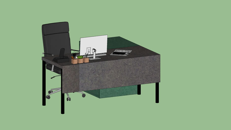 Secretária (Desk) | 3D Warehouse