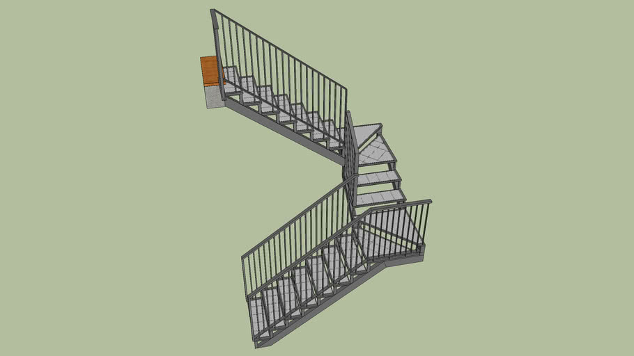 Stair steel | 3D Warehouse