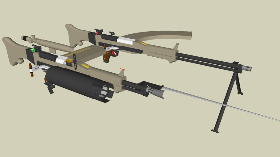 FG-108 light machine gun | 3D Warehouse