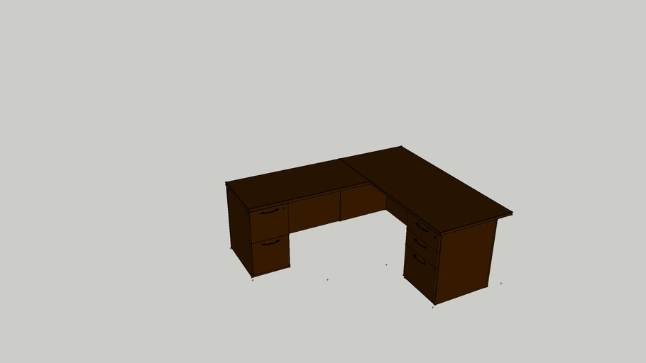 L-Shape Desk | 3D Warehouse