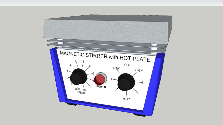 Magnetic Stirrer with Hot Plate | 3D Warehouse
