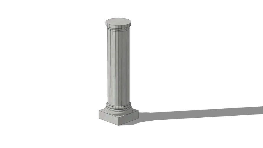 Doric, Roman column | 3D Warehouse